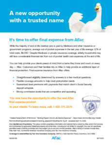 New! Final Expense Product Launch with Aflac! – Levinson & Associates